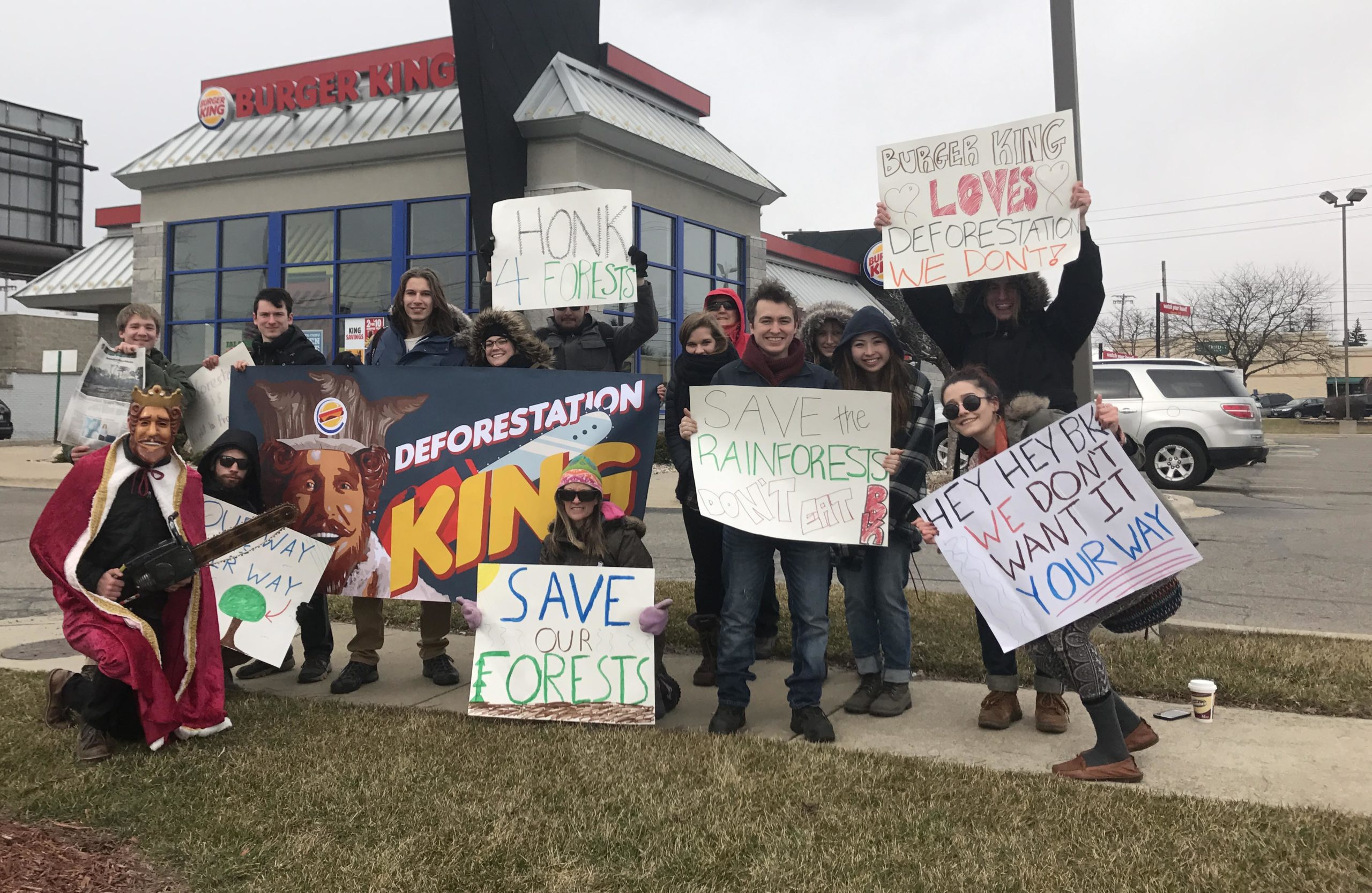 Activists Demonstrate Nationwide Against Burger King Deforestation ...
